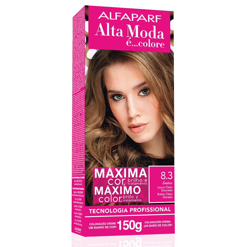 Coloración 8.3 Rubio Claro Dorado Alta Moda 150 g | Salud Global