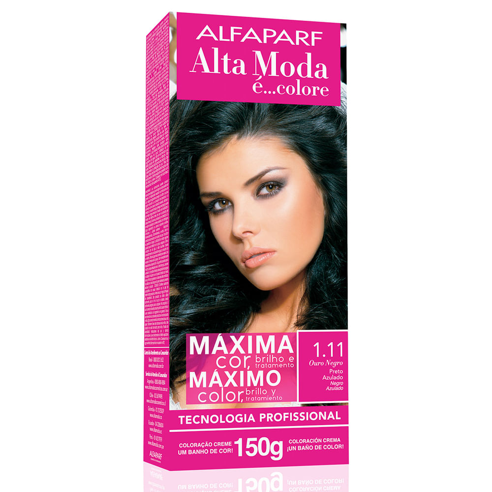 Coloración 1.11 Negro Azulado Alta Moda 150 g | Salud Global
