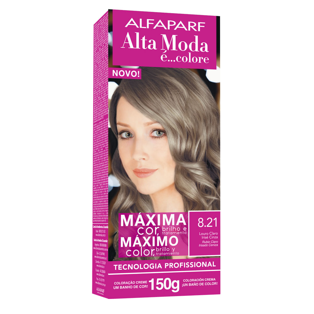 Coloración 8.21 Rubio Claro Irizado Ceniza Alta Moda 150 g | Salud Global