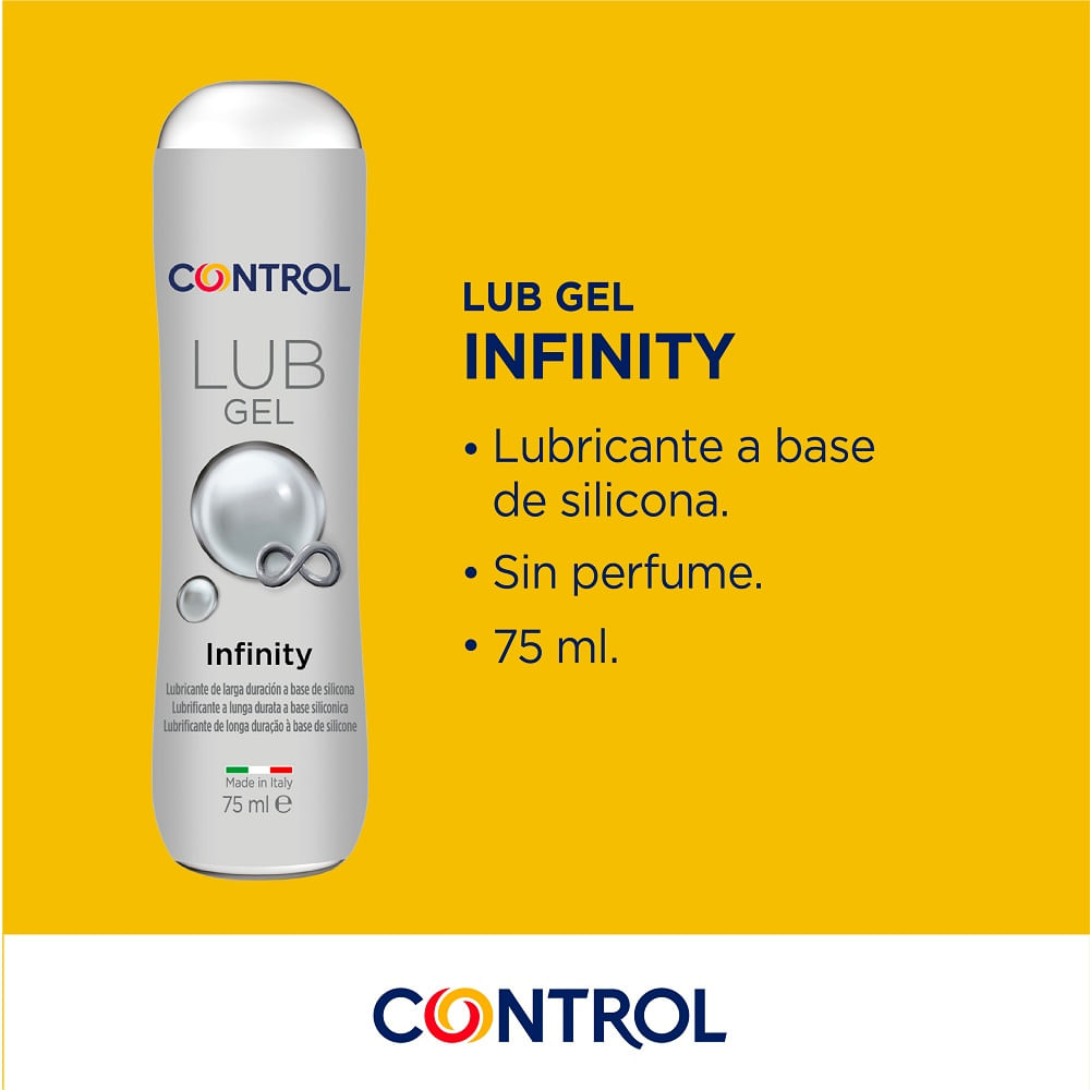 Lubricante Control Lub Gel Infinity 75ml | Salud Global