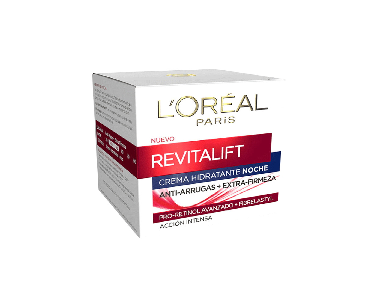 Crema Noche Loreal Paris Revitalift Acido Hialuronico x 50ml | Salud Global